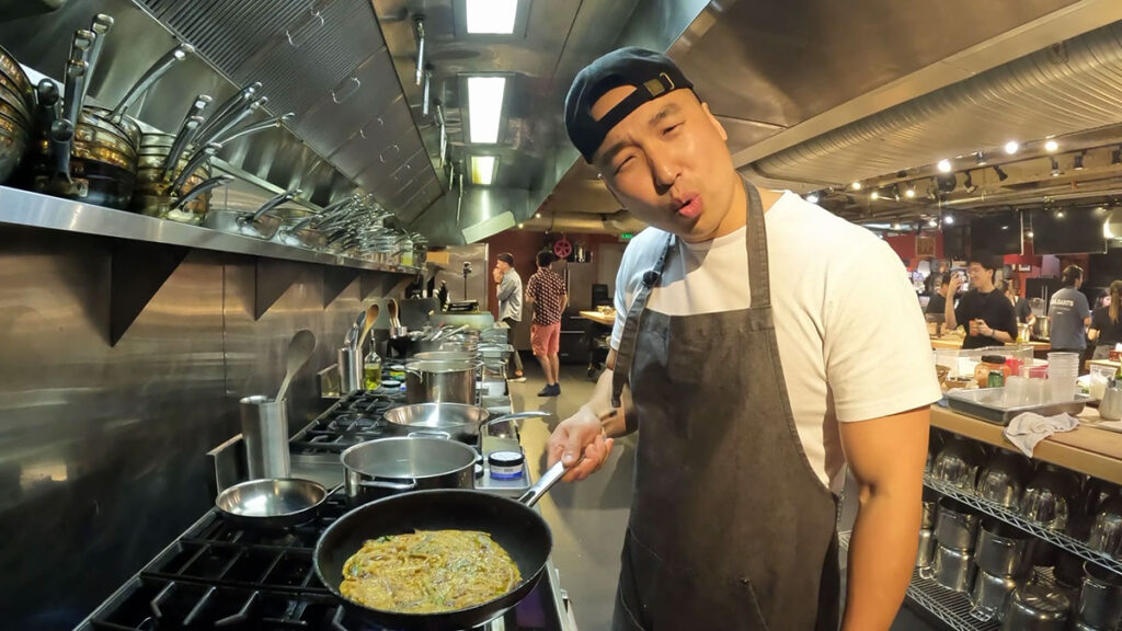 Kimchi Pancake (Kimchi Jeon) - Chef Chris Cho
