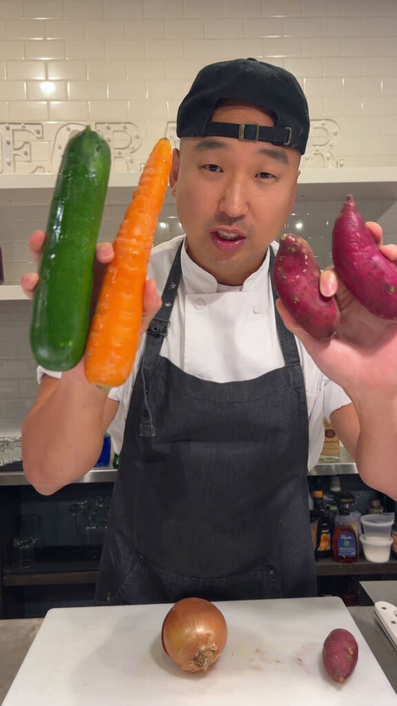 Yachae Twigim (Fried Vegetable Tempura) - Chef Chris Cho