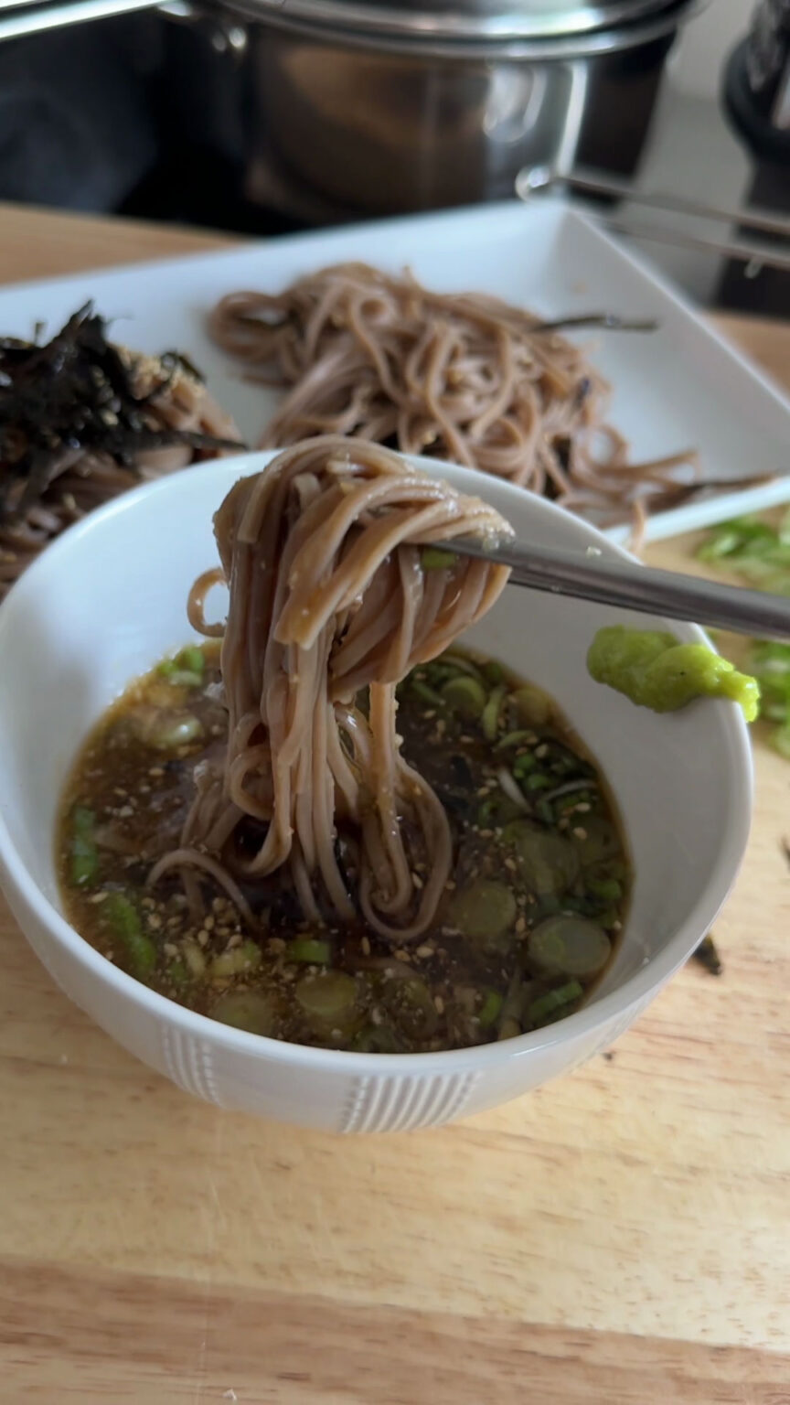 Zaru Soba (Cold Soba Noodles with Dipping Sauce) - Chef Chris Cho